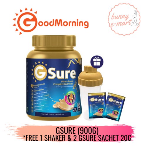 Good Morning Gsure 900g (FREE 1 SHAKER & 2 GSURE SACHET 20G) | Shopee ...
