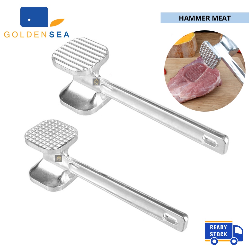 🔥𝗥𝗘𝗔𝗗𝗬 𝗦𝗧𝗢𝗖𝗞🔥Aluminum Hammer Meat Mallet Tenderizer Steak Hammer (light ...