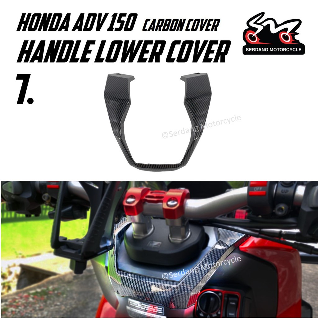 Honda ADV 150 Carbon Cover Set Water Transfer ADV150 Body Kit Coverset ...