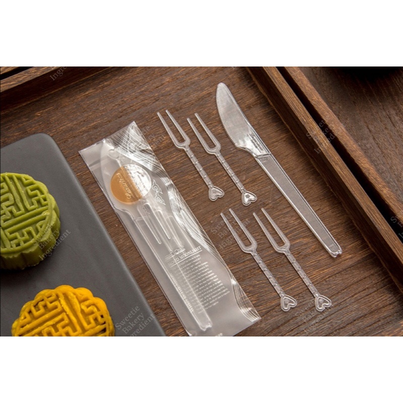 Mooncake Knife & Fork Set (1pcs Knife 4pcs Fork) | Shopee Malaysia
