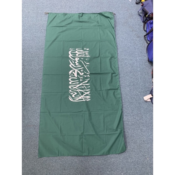 Bendera Kalimah Tauhid untuk Masjid kain cotton hijau ready stok ...