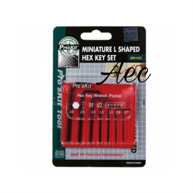 PRO'SKIT 8PK-022 MINIATURE L SHAPED HEX KEY SET (06000071) | Shopee ...