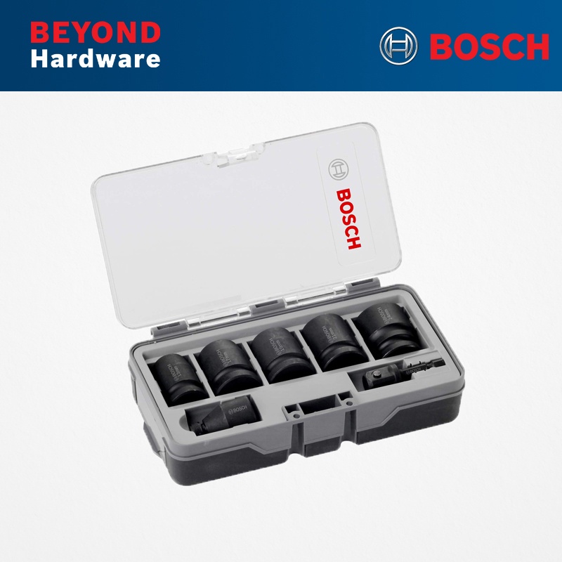 BOSCH 7pcs Highly Robust Impact Control Socket Set Accessories ...