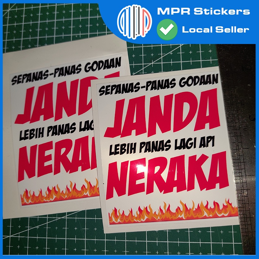 Sticker godaan janda dan api neraka | Shopee Malaysia