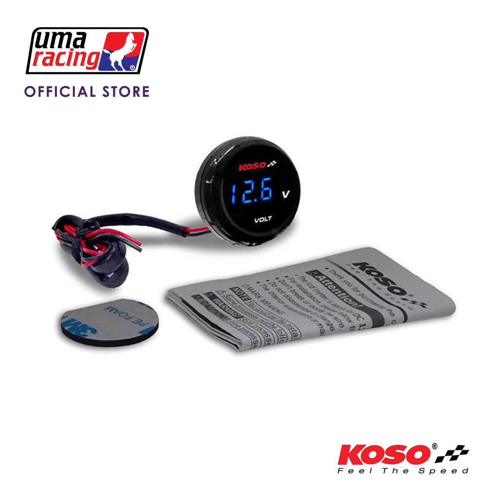 UMA Racing x KOSO I-Gear Super Slim Voltmeter (Cycle) | Shopee Malaysia