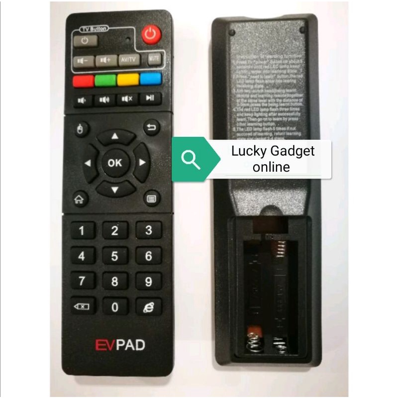 ORIGINAL EVPAD EPLAY REMOTE CONTROL EPLAY FOR TV BOX MODEL EVPAD 3S ...
