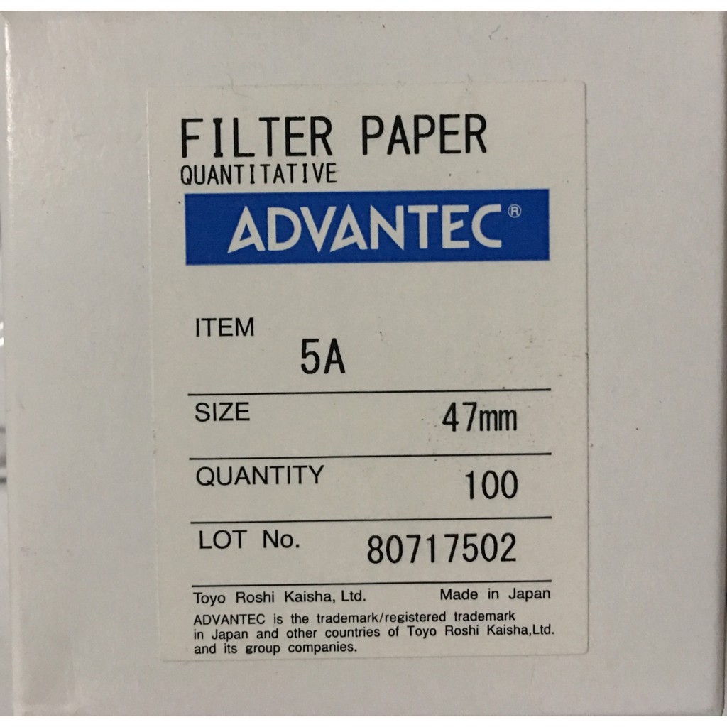 Dosing filter paper No. 5A, diameter 47mm | Shopee Malaysia