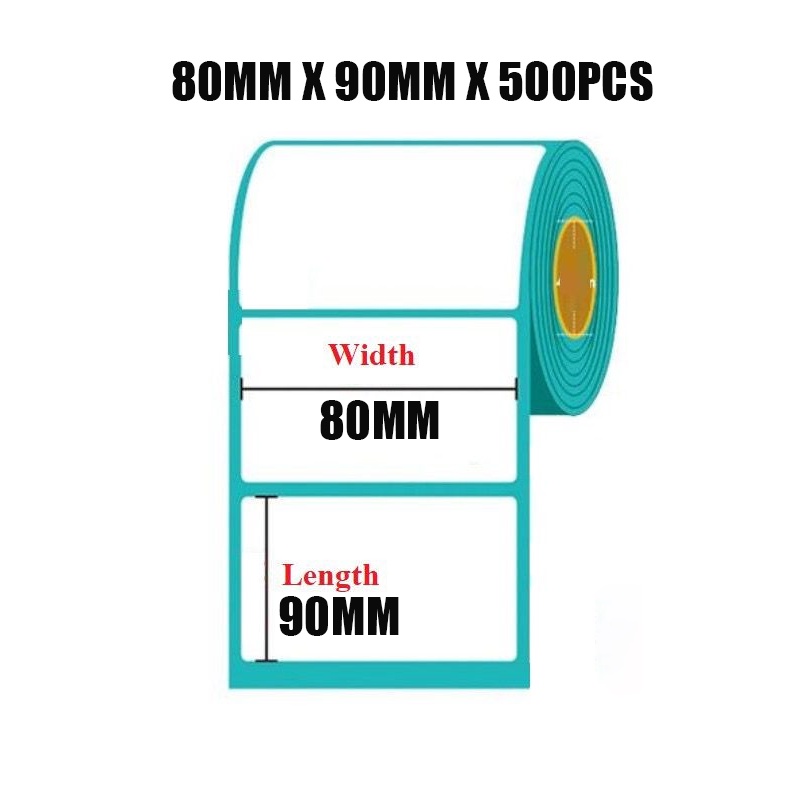Thermal Sticker 16 Various Size Thermal Paper Barcode Label Sticker ...