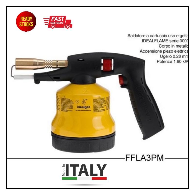 LASER-3000 IDEALGAS AUTO IGNITION BLOW TORCH -ITALY | Shopee Malaysia