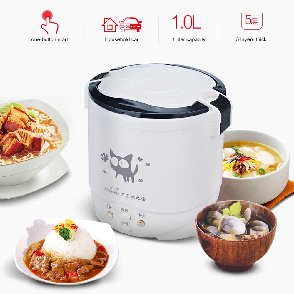 Truck 24v Cooker Rice Portable Mini Large-capacity 1L Liters 100W Car ...