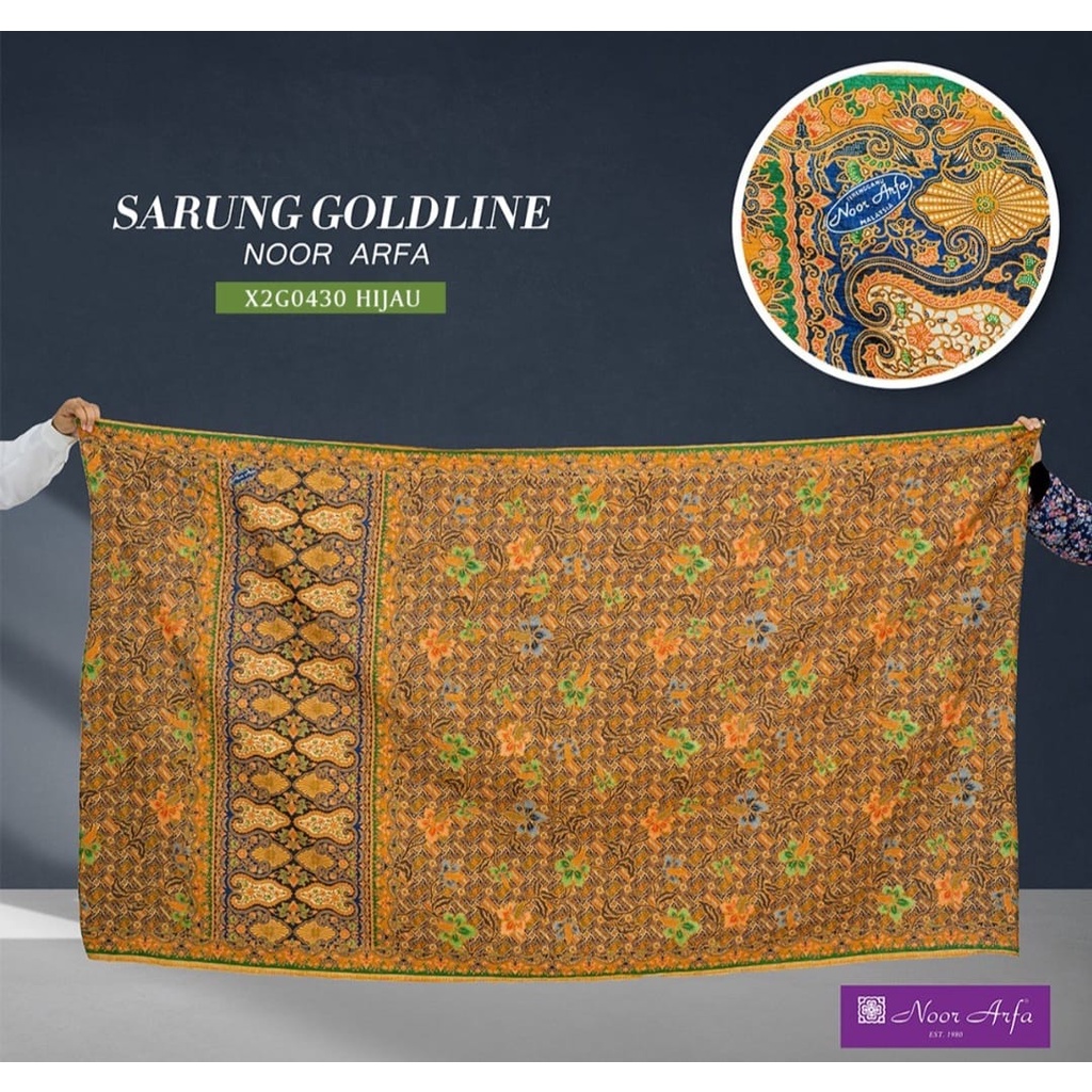 (READY STOCK) BATIK SARUNG GOLDLINE NOOR ARFA BATIK TERENGGANU | Shopee ...