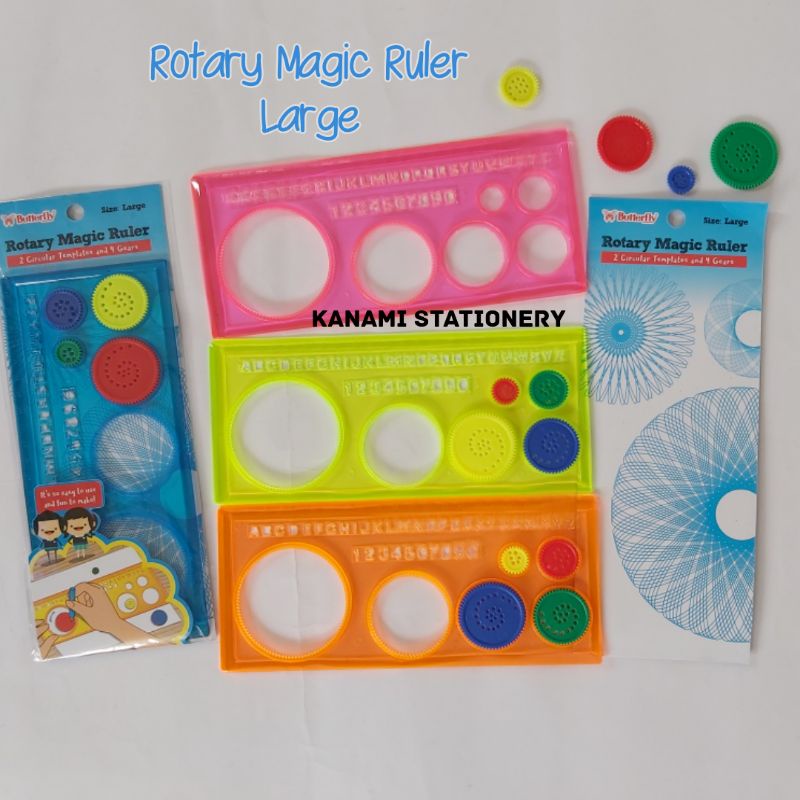 Rotary Magic Ruler Butterfly Template Shape Ruler. | Shopee Malaysia