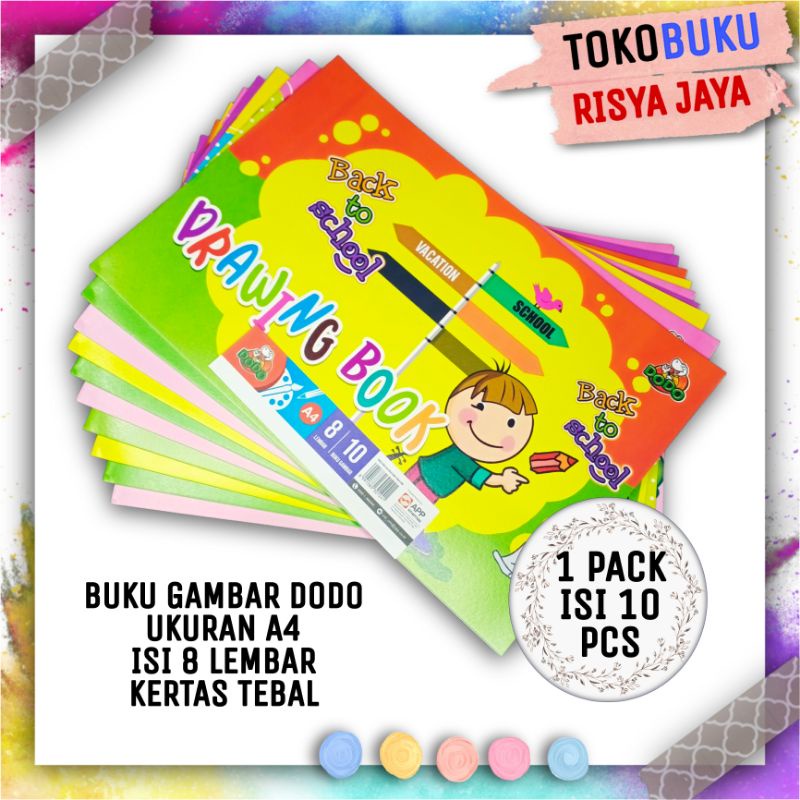 (1 Pack = 10 PCS) Dodo Drawing Book A4 Size | Shopee Malaysia