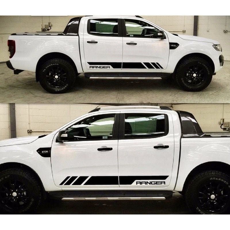 Ford Ranger Sticker Design (2pcs) 1 Set Side Body Lining 4X4 Sticker ...