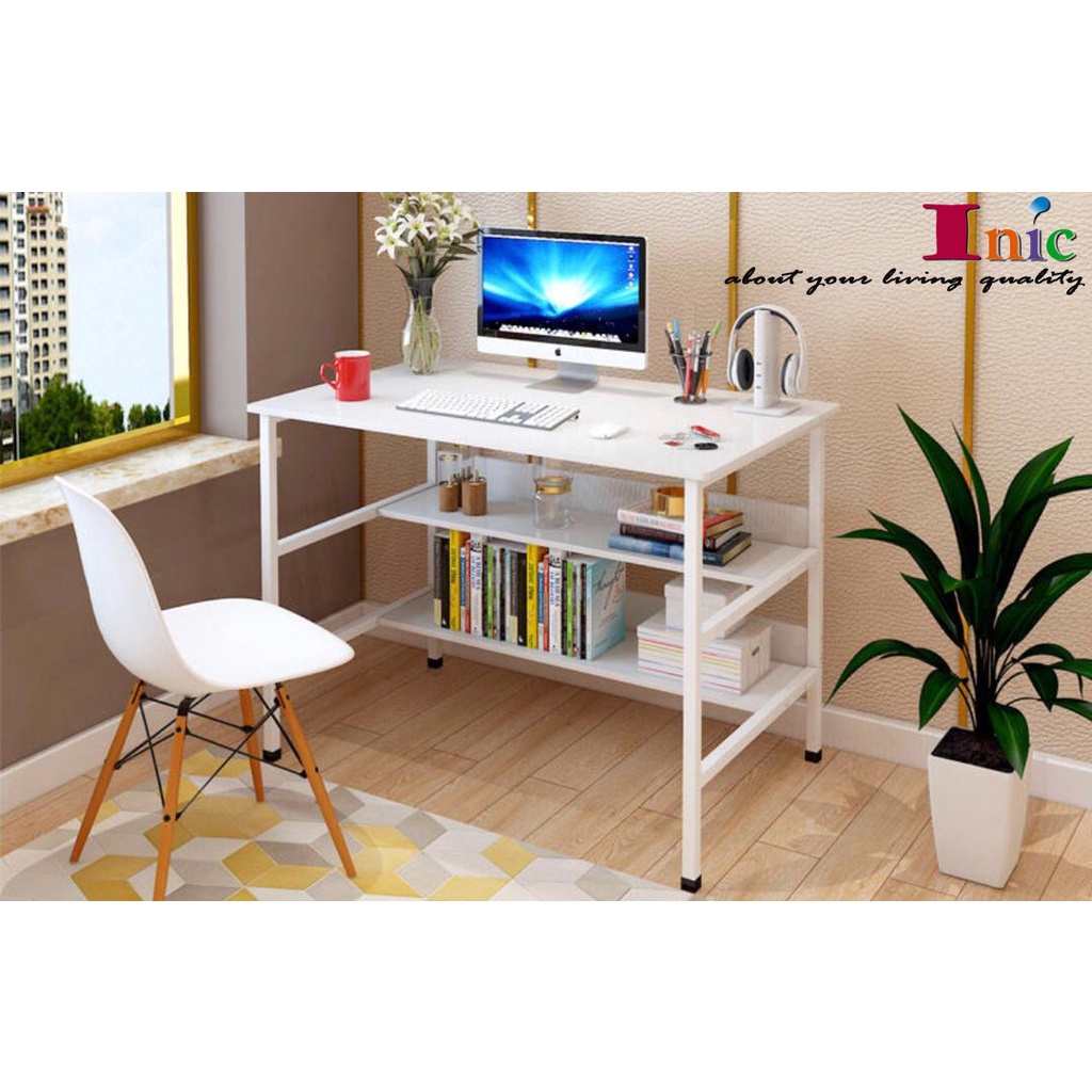 Triple Layer Study Desk Computer Desk Meja Komputer PC Laptop Table ...