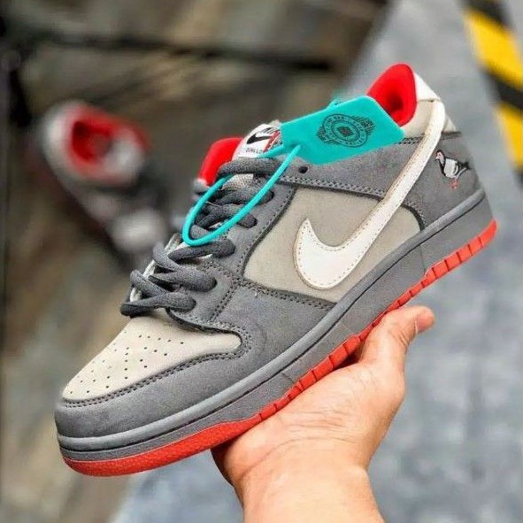 Nike Sb Dunk Pigeon Low Medium Gray Shoes | Shopee Malaysia