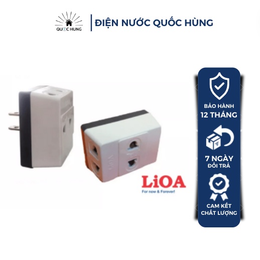 Lioa ON3NCD 3-way split socket, flat pin - Safe against overload ...