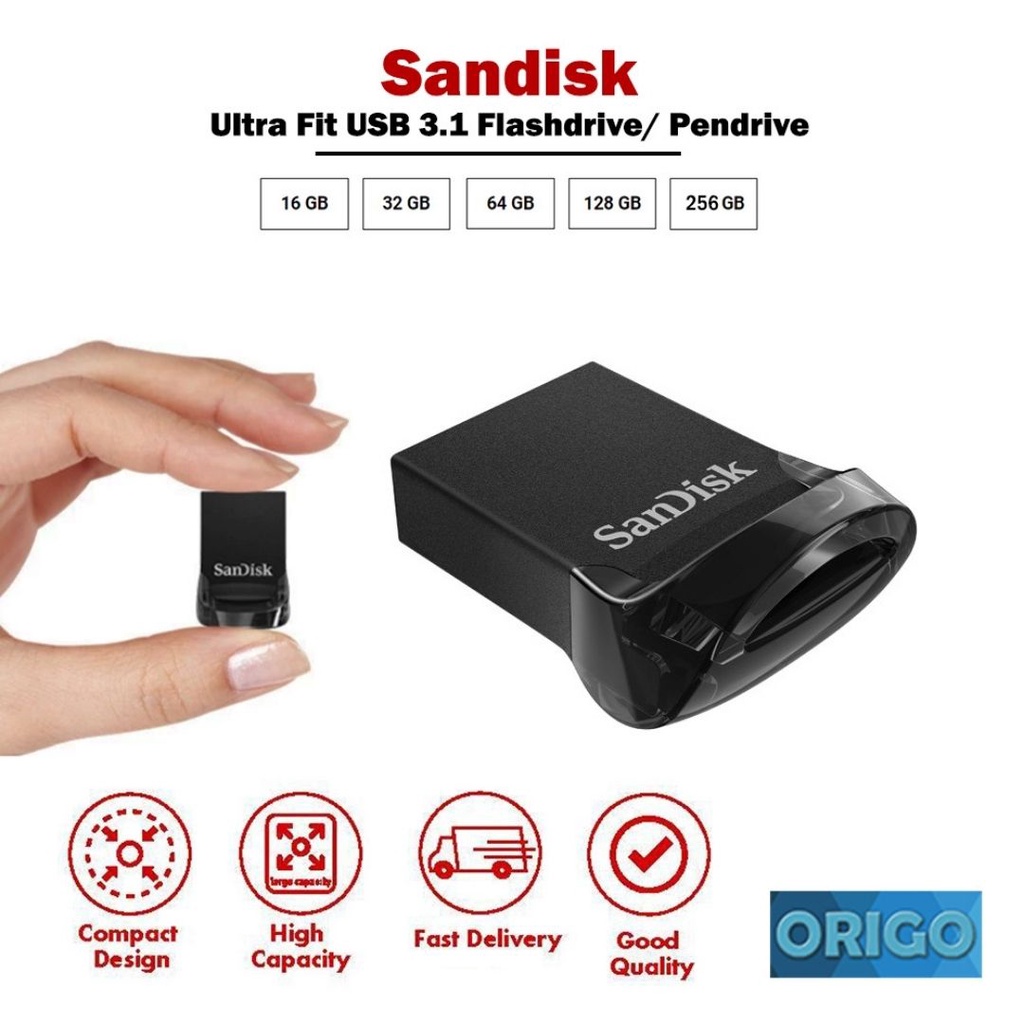 Sandisk Ultra Fit USB 3.1 (64GB/256GB) FlashDrive/ Pendrive. | Shopee ...