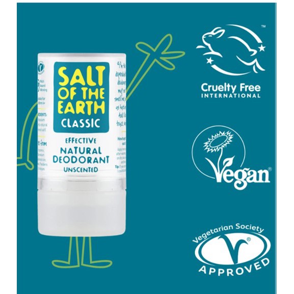 (READY STOCK) Natural Stone Deodorant Unscented SALT OF THE EARTH 90g | Shopee Malaysia