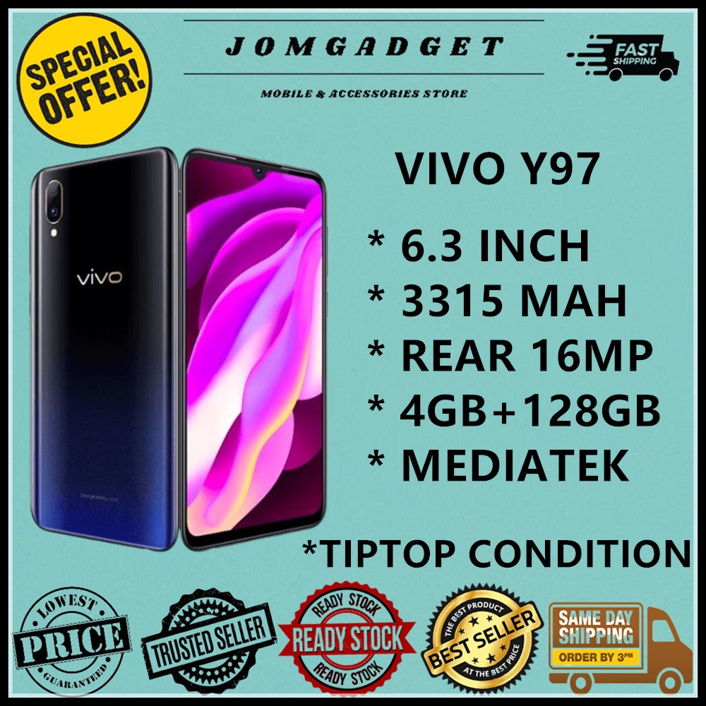 VIVO Y97 (6.3, 6GB RAM +128GB ROM) - Used Original Full Set (98% Tiptop Condition) | Shopee Malaysia