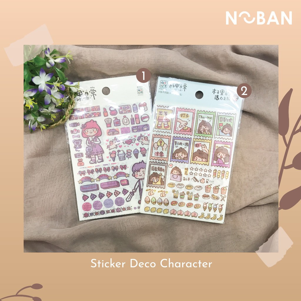 Deco Character Sticker (Cute Character Decor) | Shopee Malaysia