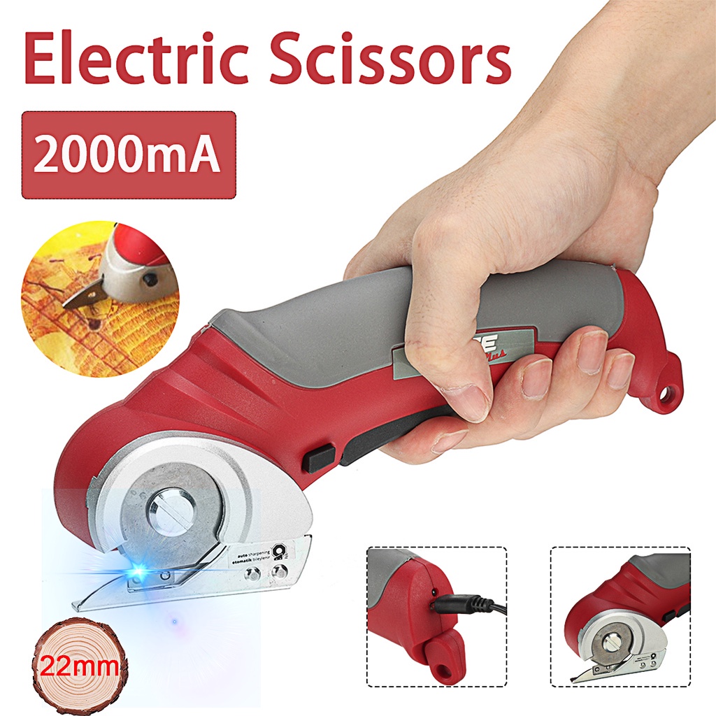 2000mAh Cordless Electric Round Scissors Electric scissors Electric ...