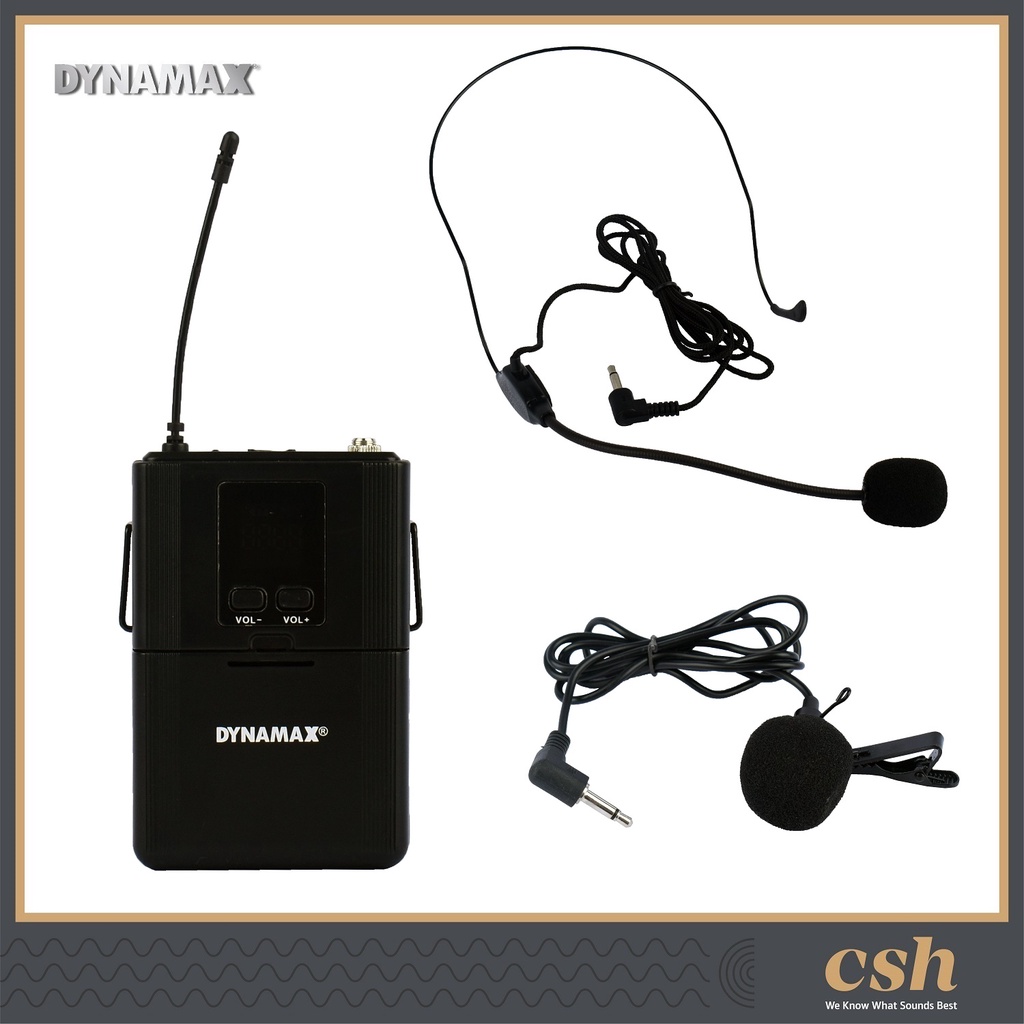 DYNAMAX SR139C Wireless Bodypack Transmitter With Headset Mic ...