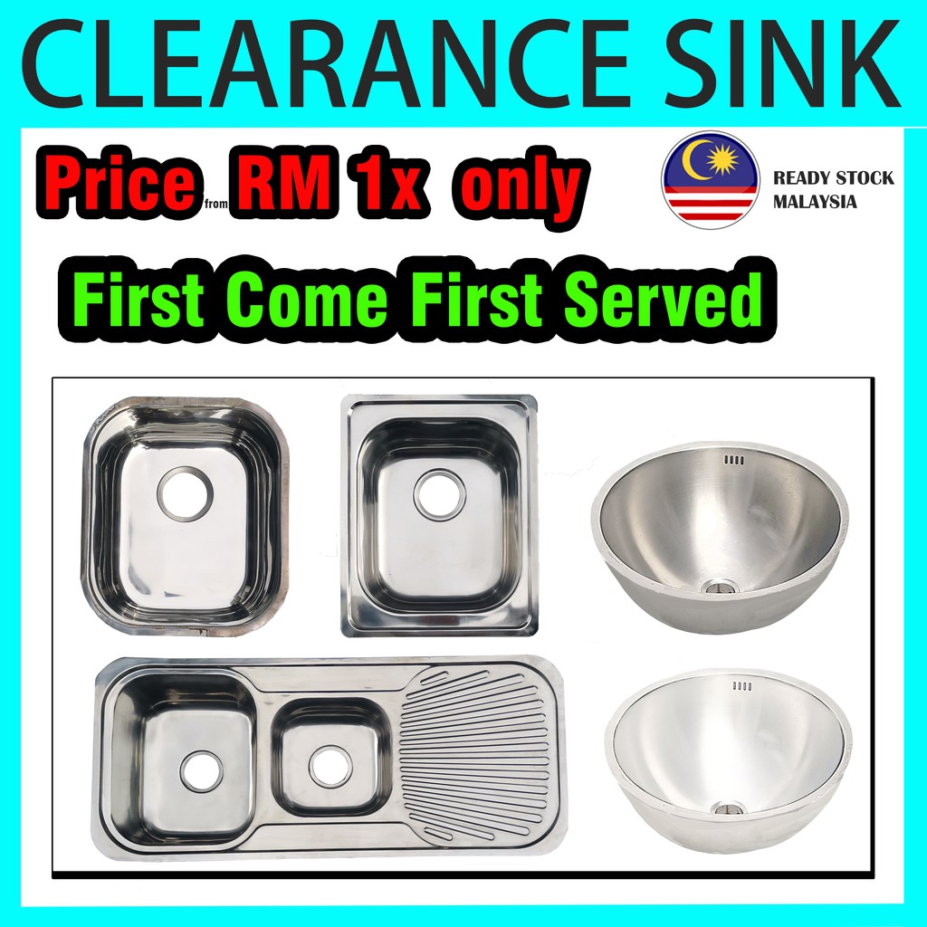 ( CLEARANCE STOCK )304 STAINLESS STEEL KITCHEN SINK / KITCHEN SINK ...