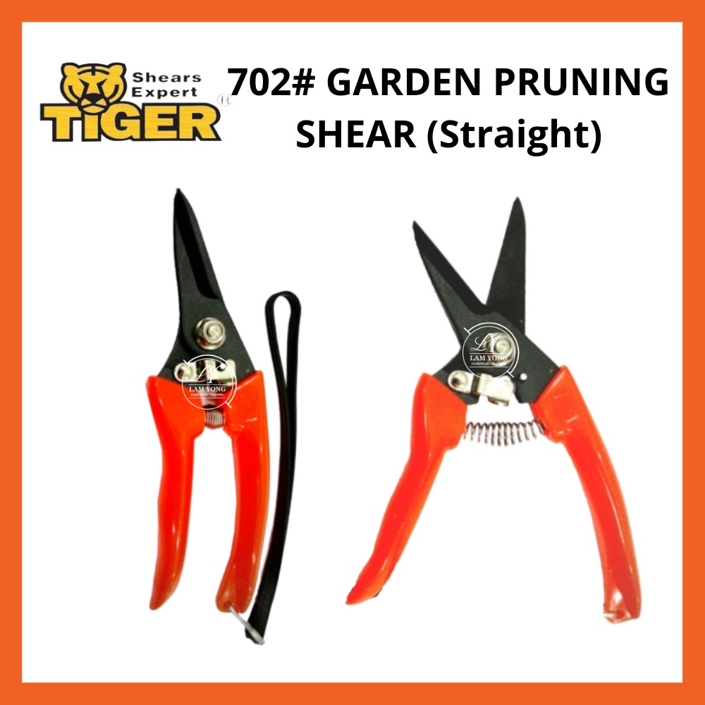 702# 7" TIGER Pruning Shear Garden Cutter / Garden Scissor / gunting ...