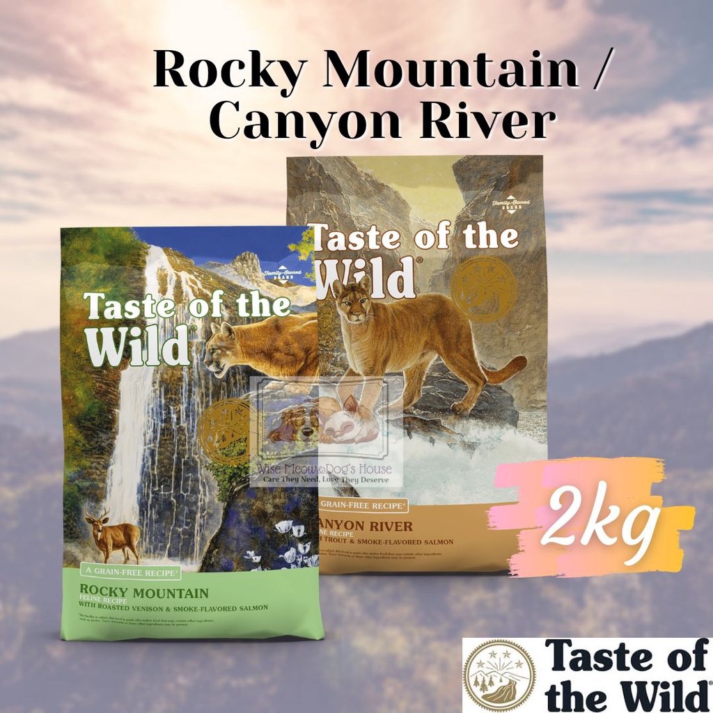 Taste Of The Wild Cat Food Feline Recipe (Rocky Mountain/Canyon River ...
