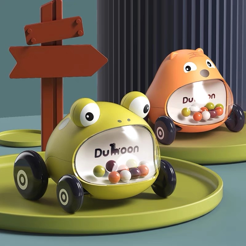 Dumoon toy car box of 2 in the shape of bears, frogs, tigers, bees ...
