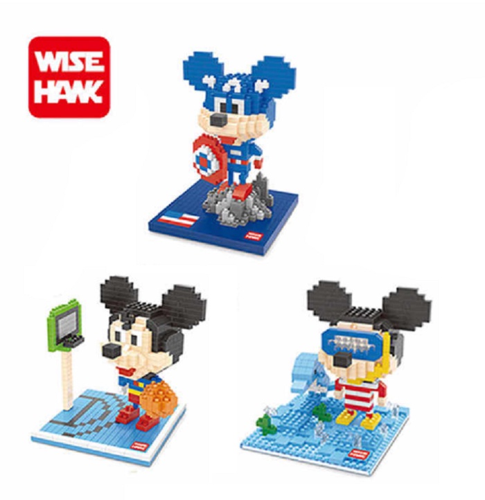 WiseHawk Mickey Avengers Nano Blocks Mini Diamonds Nano Bricks Toy ...