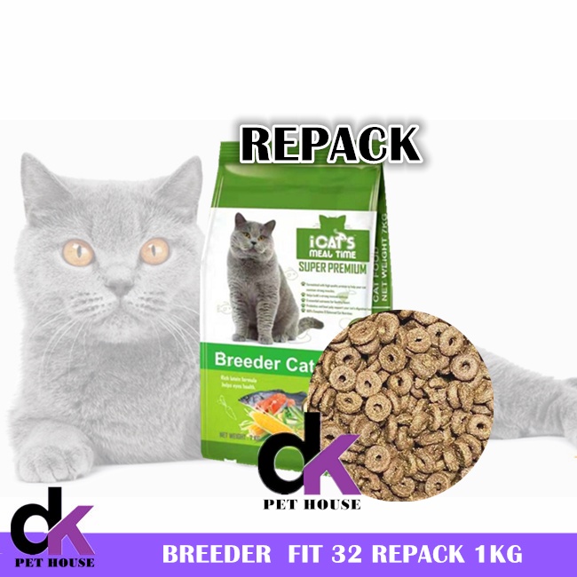 ICats Breeder Cat Fit 32 (Cat Food) 1KG (REPACK) | Shopee Malaysia