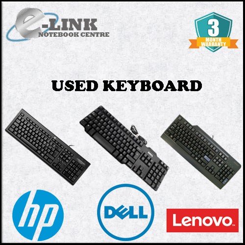 ( USED KEYBOARD ) USB WIRED KEYBOARD BY MIXED BRAND FOLLOW WITH BRAND ...