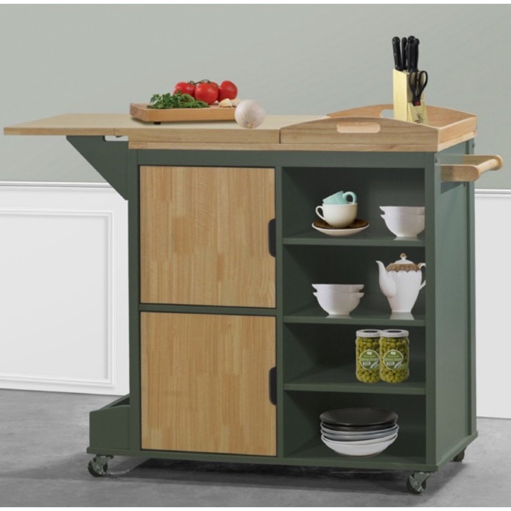 CONNIE Kitchen Cart / Portable Kitchen Island | Shopee Malaysia