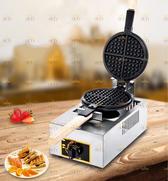 TKTT Commercial Gas Waffle Baker Stove Portable Waffle Maker Telfon ...