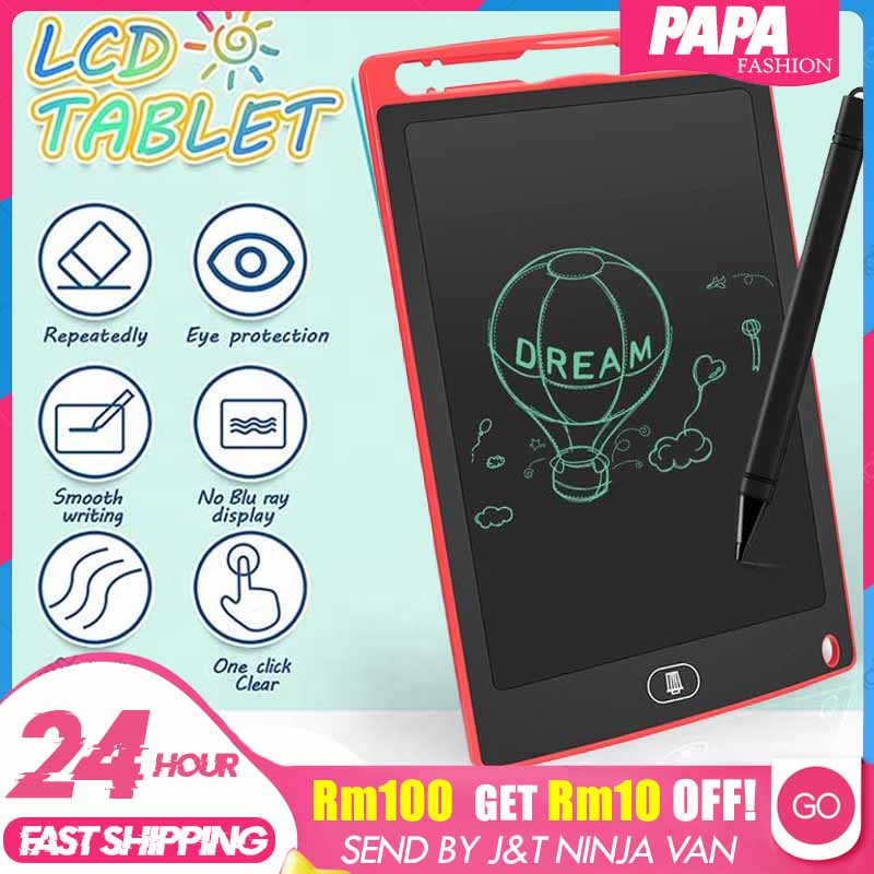8.5inch Papan Lukis Tulis Graphics Drawing Writing Tablet Drawing,Multi ...