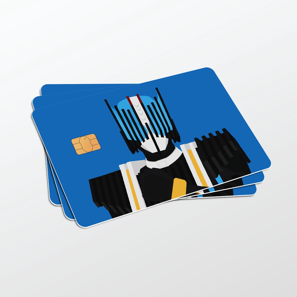 Sticker Anime Kamen Rider Masked Rider Decade Faiz Double Stiker Card ...