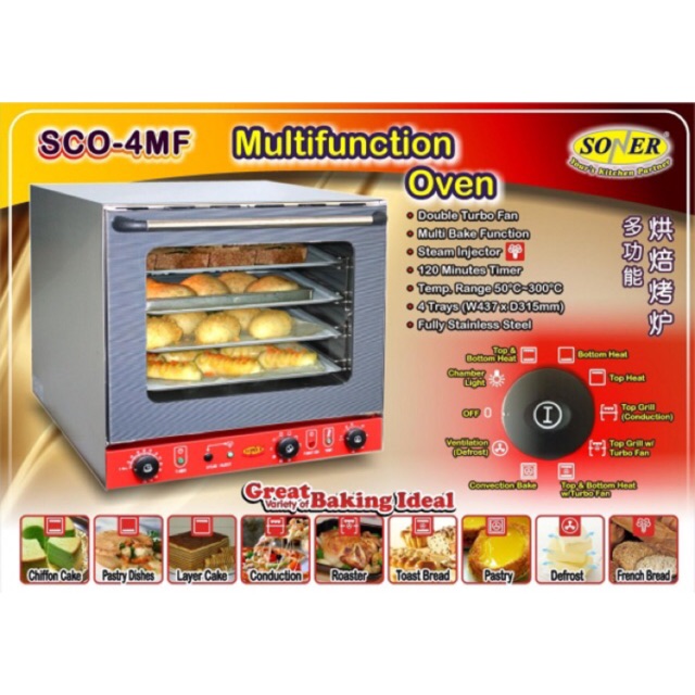 SONER SCO- 4MF Multi Convection Oven | Shopee Malaysia
