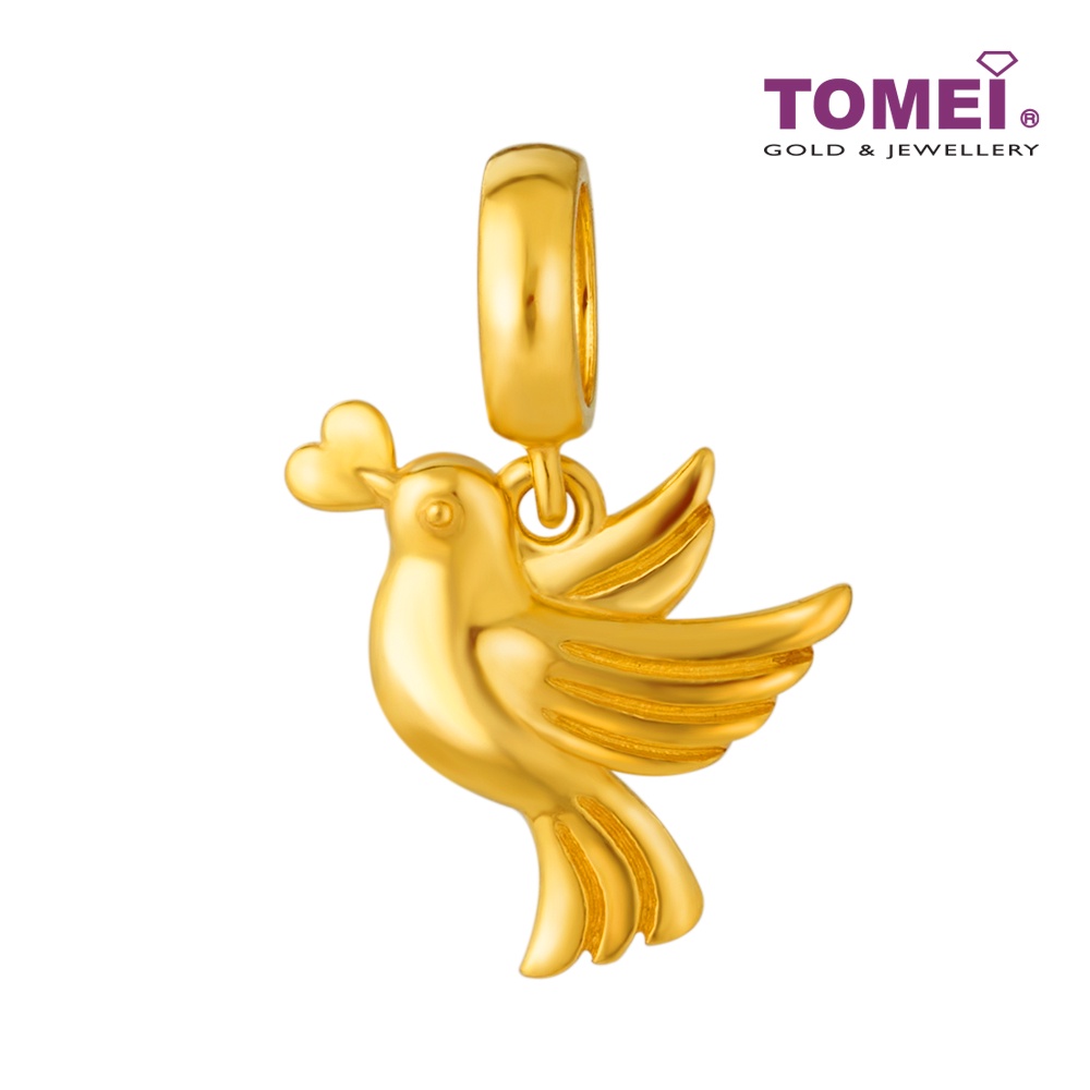 TOMEI Love Bird Charm, Yellow Gold 916 | Shopee Malaysia