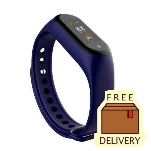 M4 Smart Band Real Time Fitness Tracker For Sports (Dark Blue) | Shopee ...