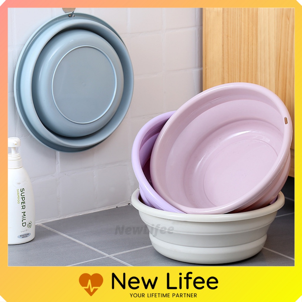 Foldable Wash Basin Collapsible Folding Basin Travel Face Washing ...