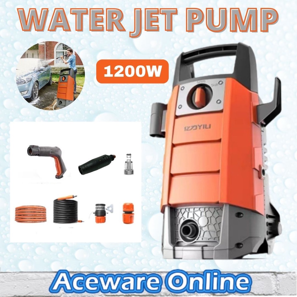 PORTABLE 1200W HIGH PRESSURE WATER JET CLEANER SPRAY FOR BUILDINGS ...