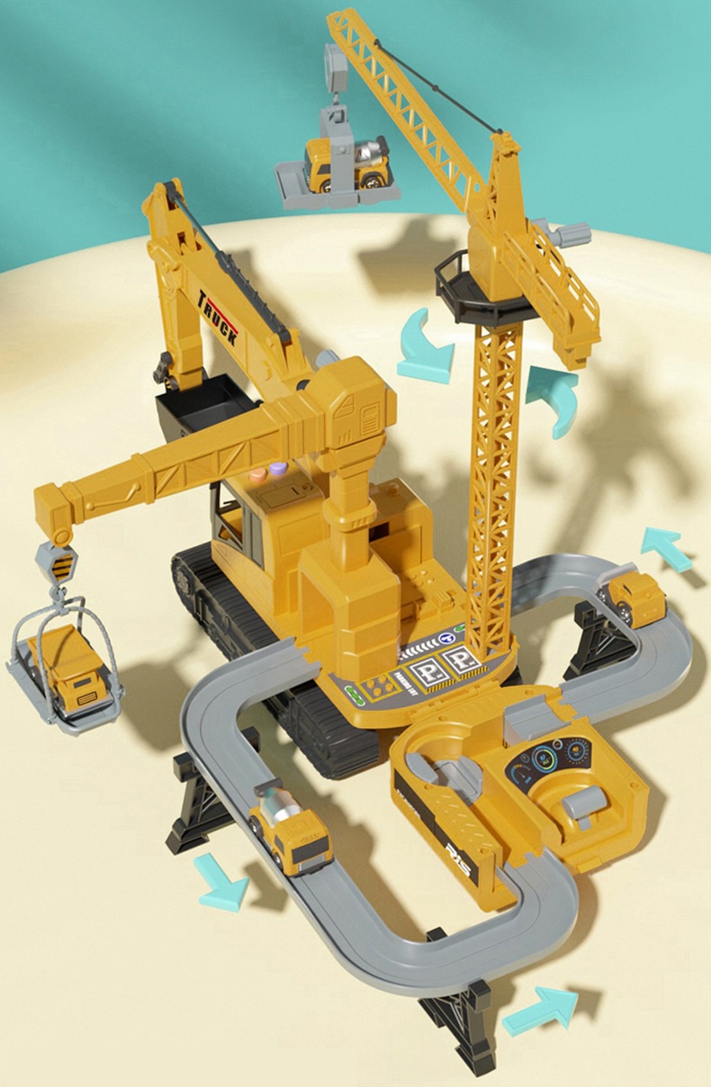 Construction Site Vehicles Toy Set, Multifunctional Deformation ...