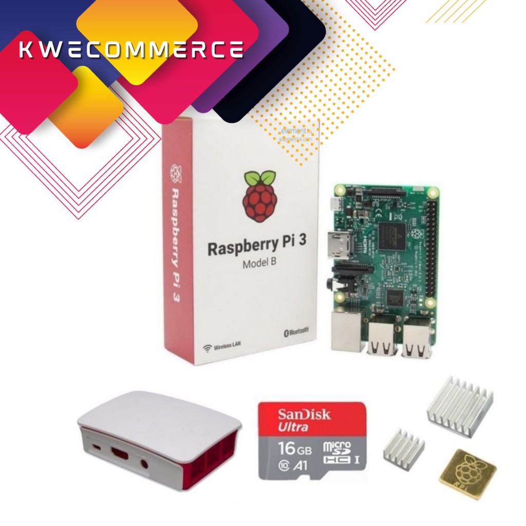 Raspberry Pi 3 Model B 1GB RAM WiFi BLE ( Combo A ) | Shopee Malaysia