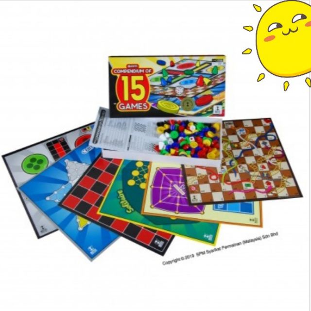 Compendium 15 games (SPM95) [Ready Stock] Fun Boardgames for Children ...