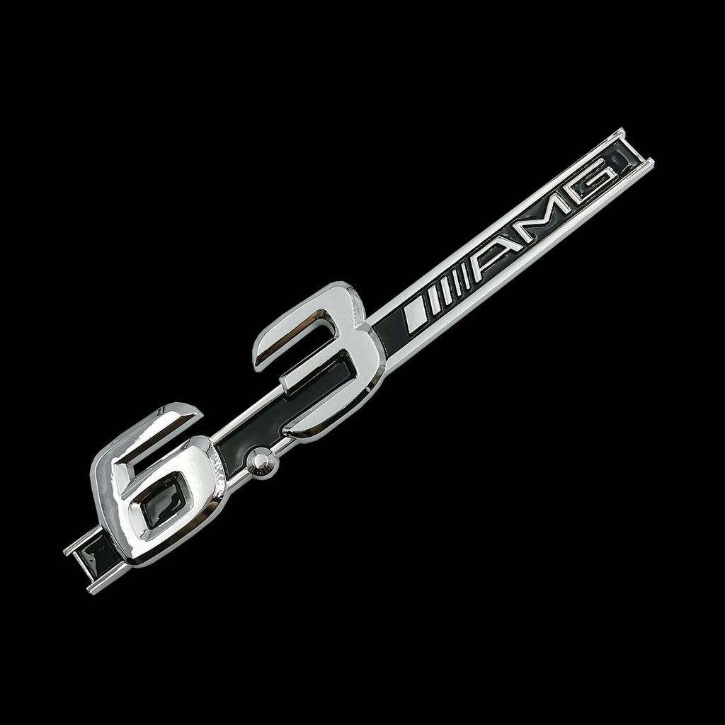 Car Stickers Chrome Badge Emblem For 6.3 AMG Logo AMG Stickers For ...