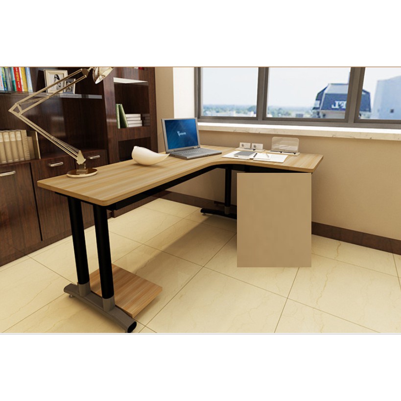 L Shape Desk 160x120x74cm Computer Office Meeting Workstation Laptop ...