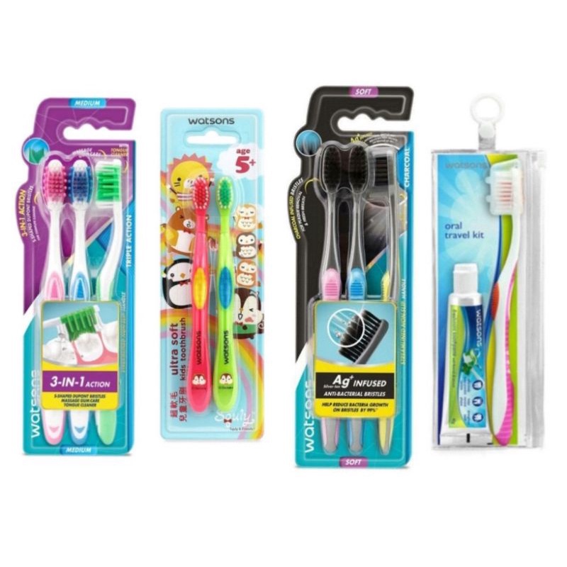 Watson Toothbrush | Berus Gigi Lembut Dewasa & Kanak Kanak Watsons ...