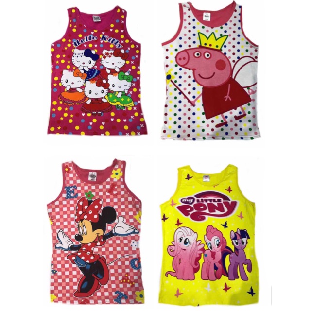 PER PCS SANDO ASSORTED FOR KIDS CHARACTER DESIGN) | Shopee Malaysia